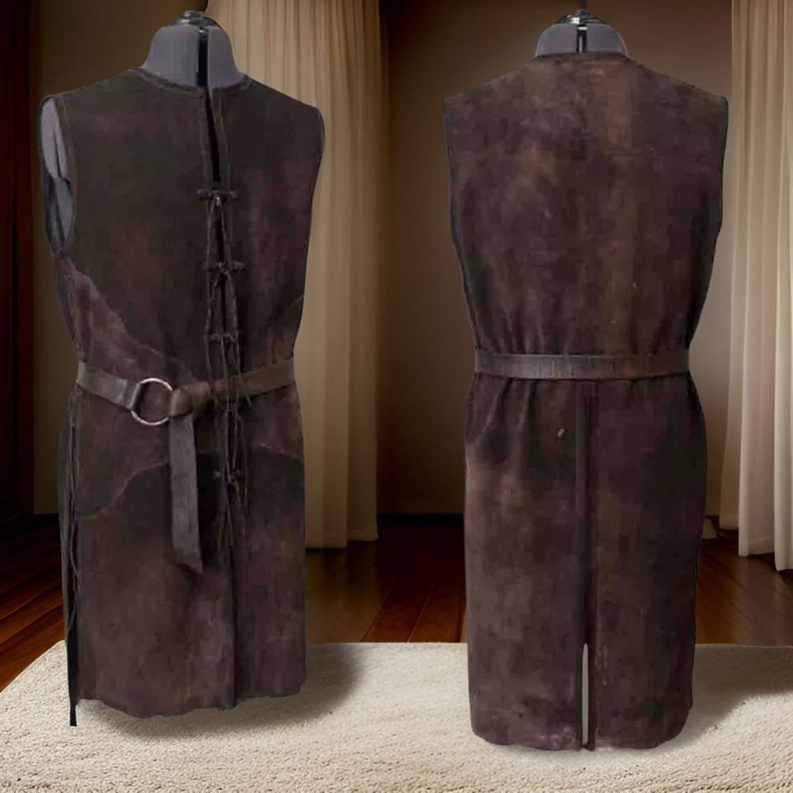 Aragorn Strider Leather Vest – Lord of the Rings Cosplay Vest – Aragorn ...
