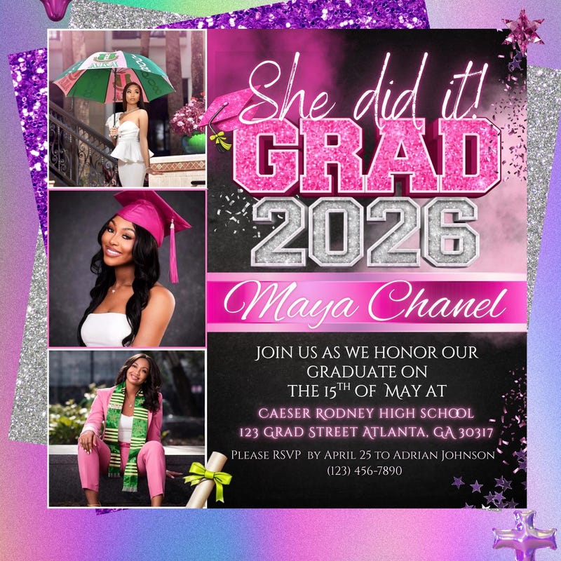 Sorority Flyer Templates - Etsy