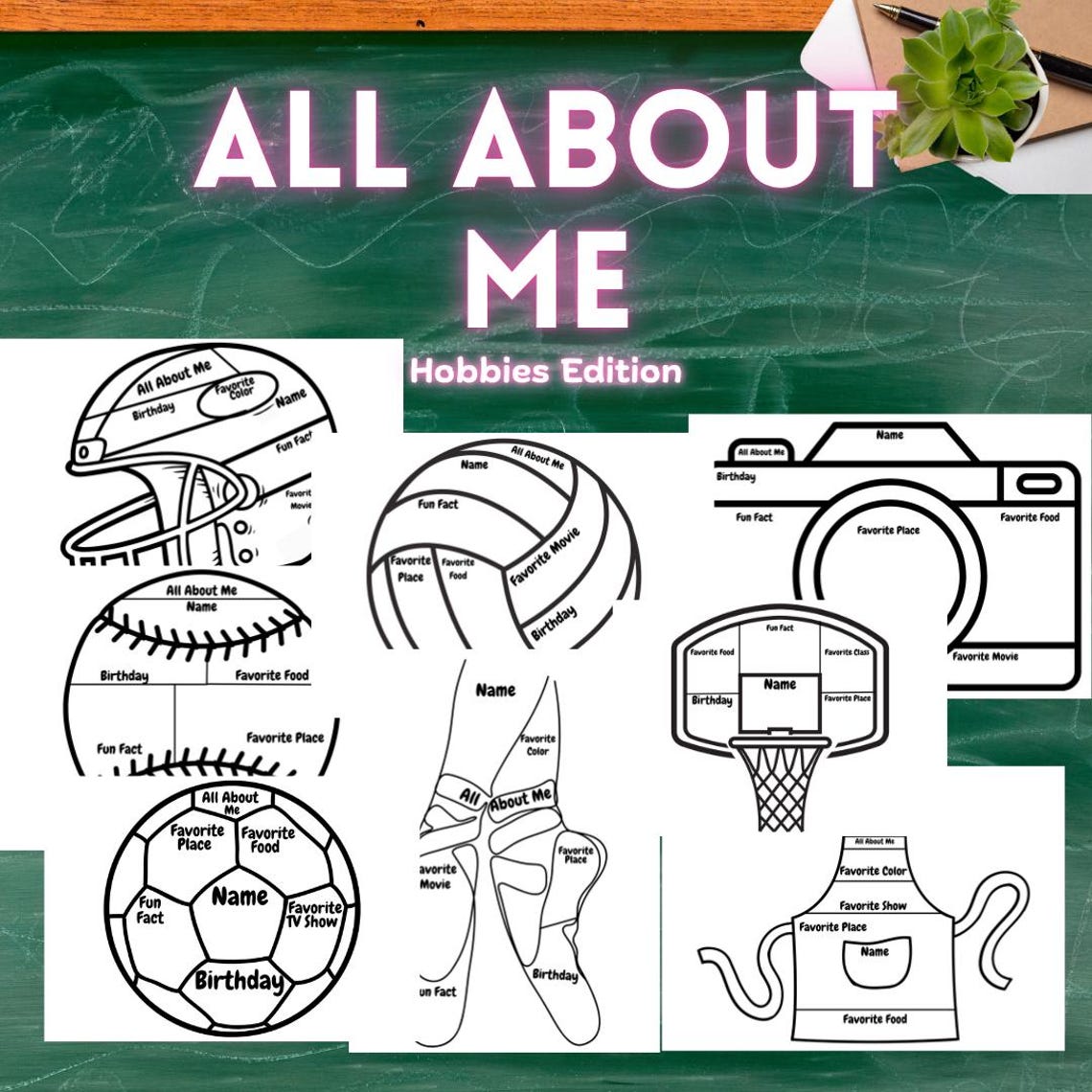 All About Me Back to School Activity All About Me Poster First Day of ...