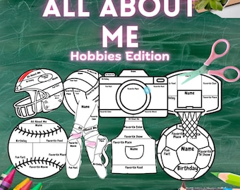 First Day of School | All About Me Worksheet | Back to School Printable ...