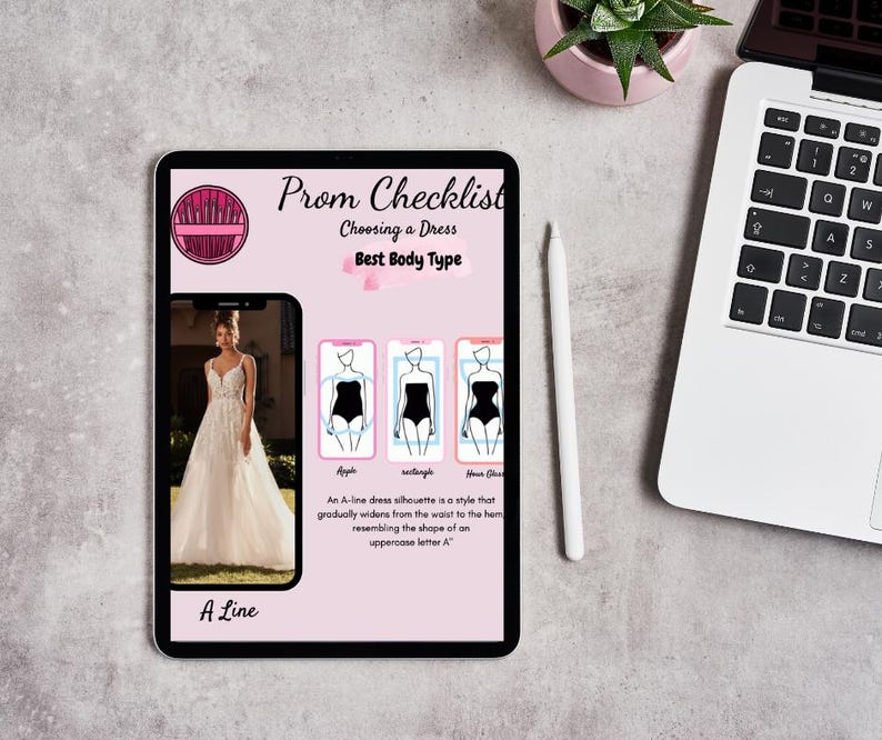 Printable Prom Dress Checklists for High School Prom Event Planning ...