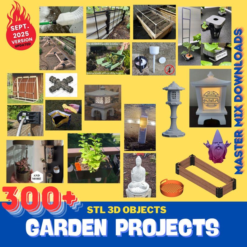 Garden 3D Printer STL Bundle – 300+ Planters, Tools, Hydroponics ...