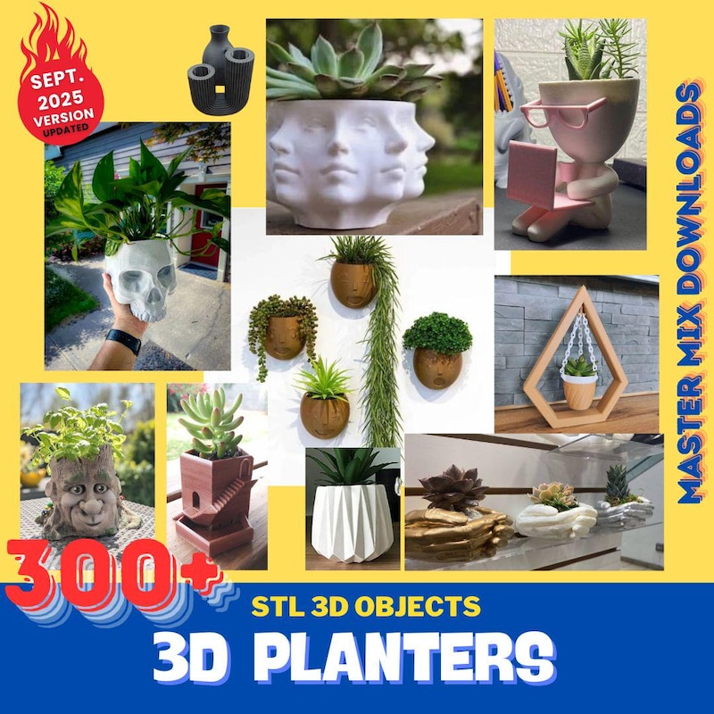 Plant Pots 3d Printer File - Etsy