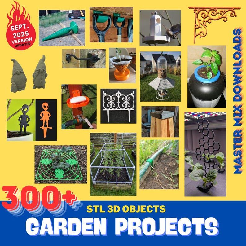 Garden 3D Printer STL Bundle – 300+ Planters, Tools, Hydroponics ...
