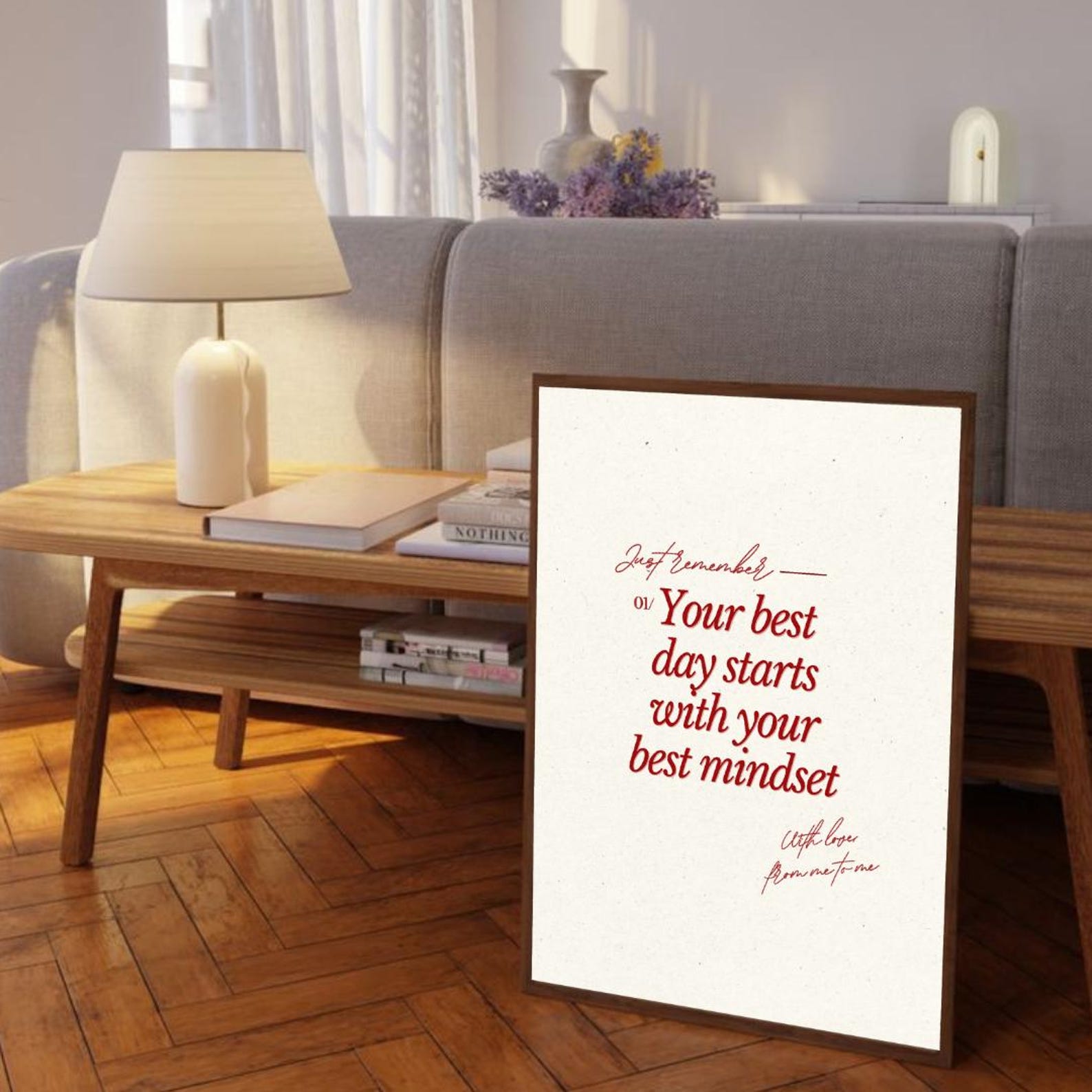 Positive Affirmation Wall Art, Therapy Poster & Calming Office Decor ...