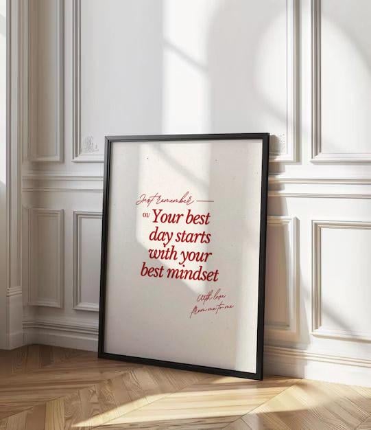 Positive Affirmation Wall Art, Therapy Poster & Calming Office Decor ...