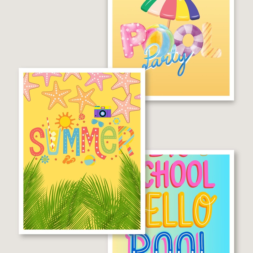Hello Summer Wall Art: End of School Year Printable (PDF) - Etsy