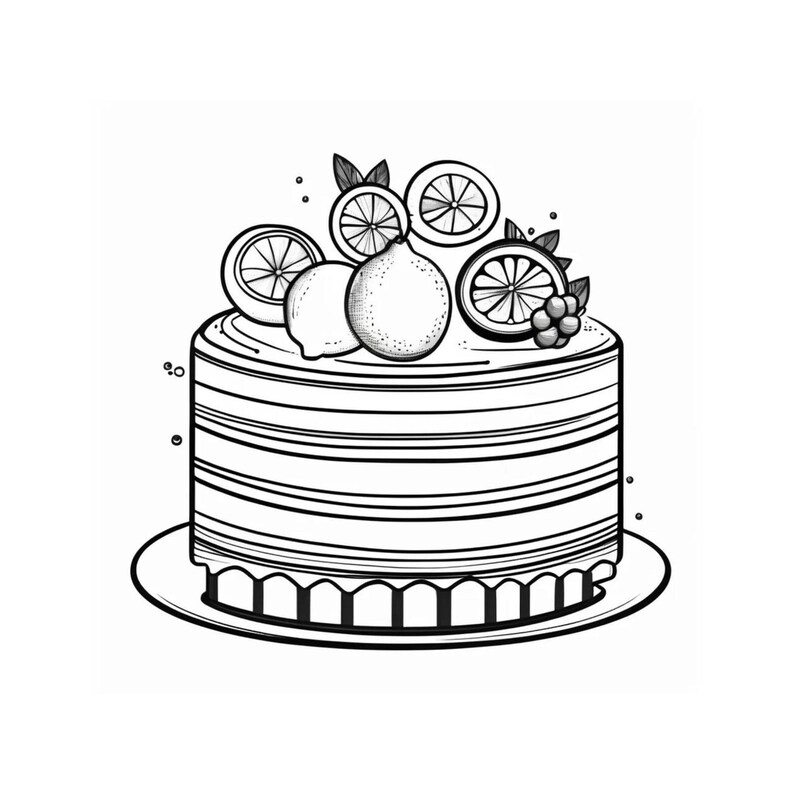 Spring Fruits Coloring Pages – Digital Download | Cute Fruit Coloring ...