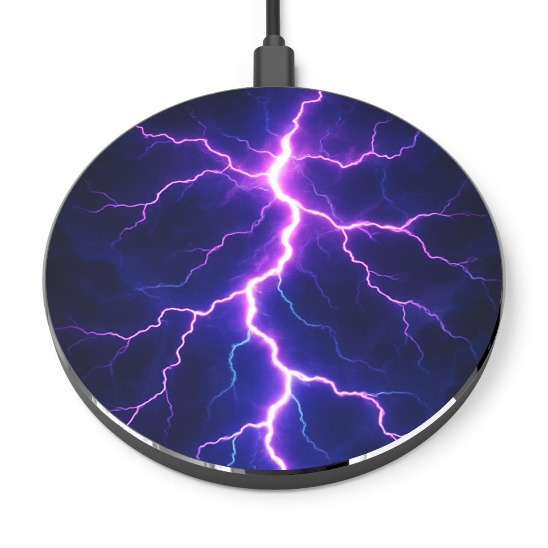 Luminous Lightning Wireless Charger Fast Charging Pad - Etsy