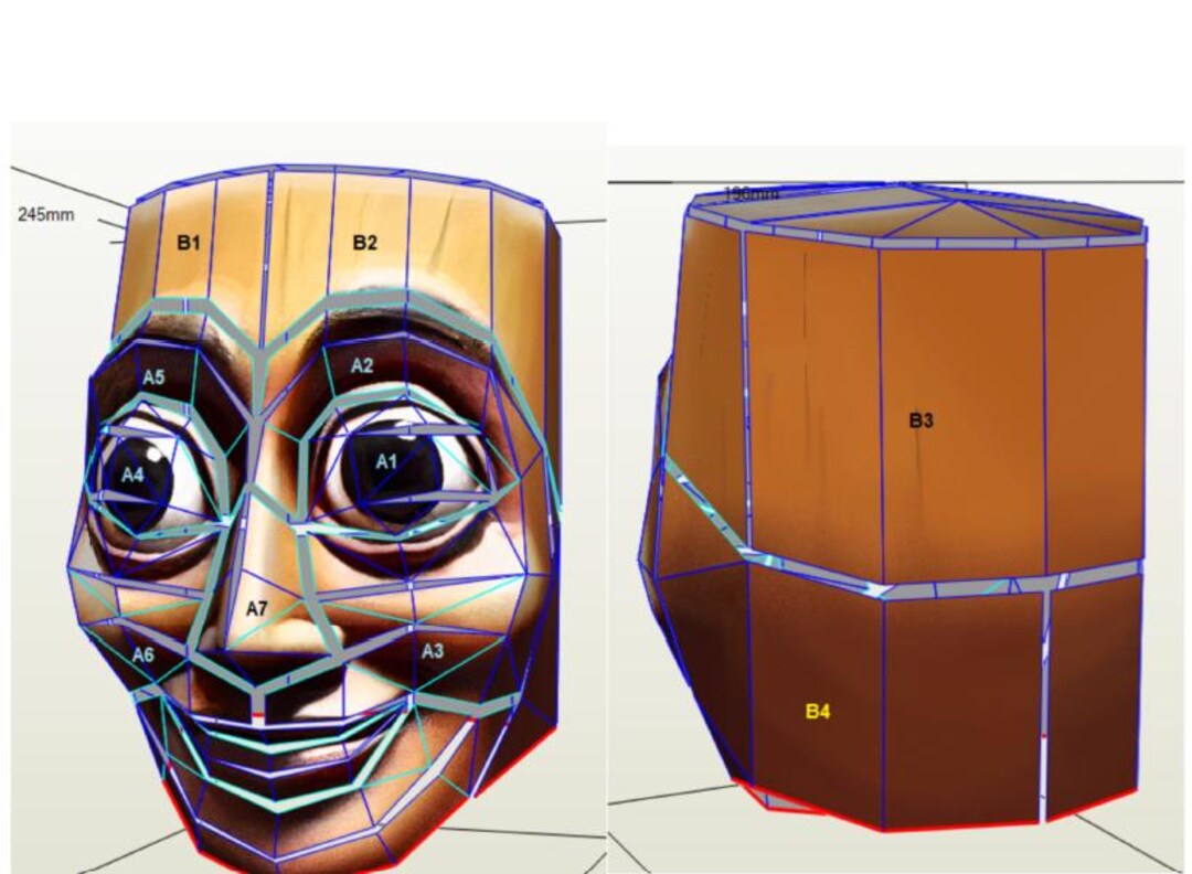 Tung Tung Tung Sahur Mask Papercraft – DIY Party Mask Paper Craft ...