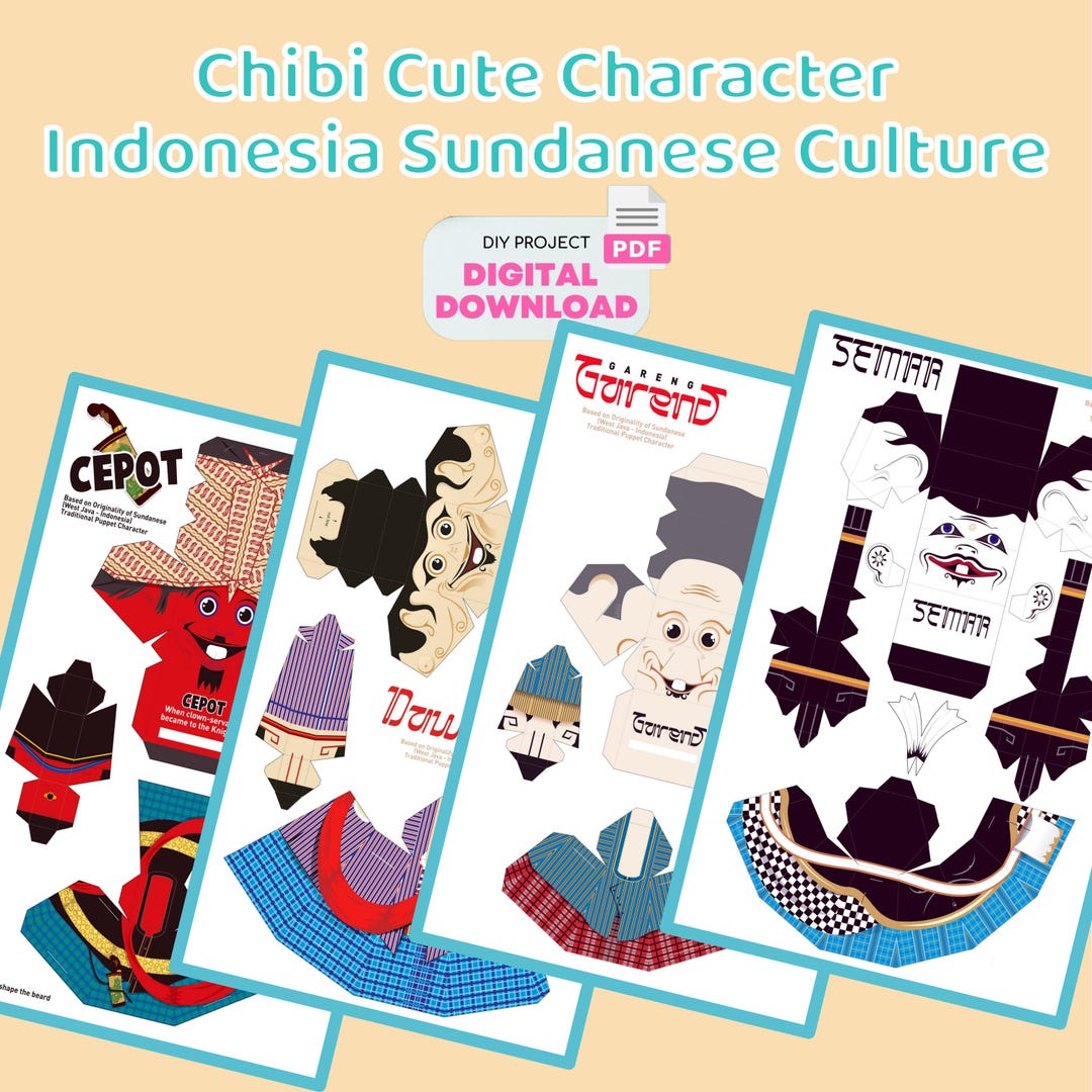 Traditional Wayang Paper Craft – Javanese & Balinese Puppet Theater DIY ...