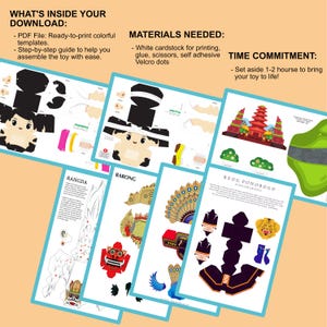 Creative DIY Paper Toy – Chibi Traditional Indonesian Dress ...