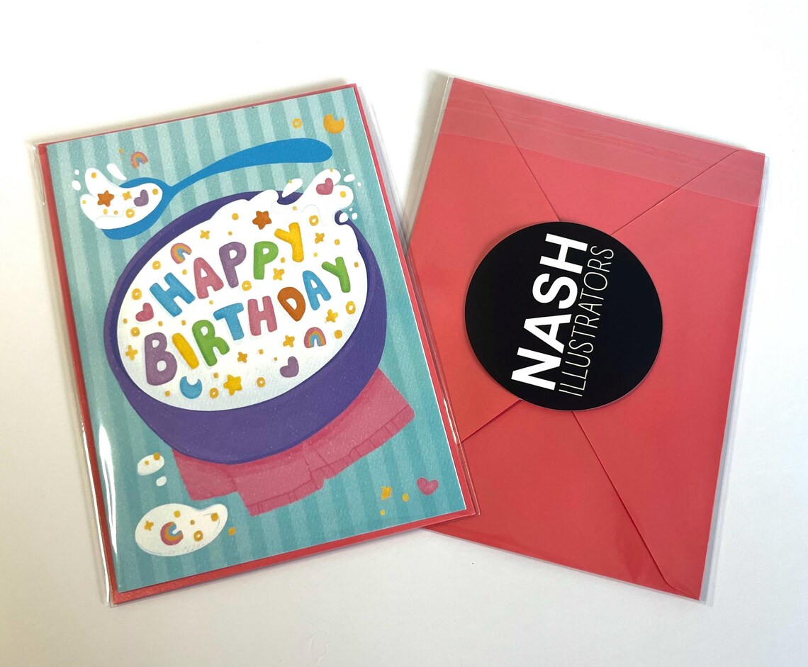 Cereal-ously AMAZING Birthday Card by Carlie Anne Hedges - Etsy