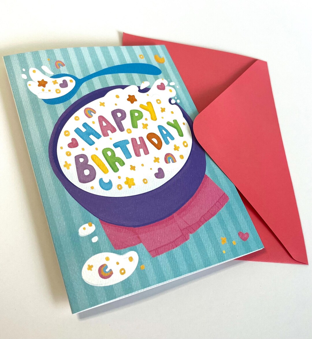Cereal-ously AMAZING Birthday Card by Carlie Anne Hedges - Etsy