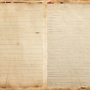 Vintage School Paper With Lines Distressed Half Paper Collage Junk ...