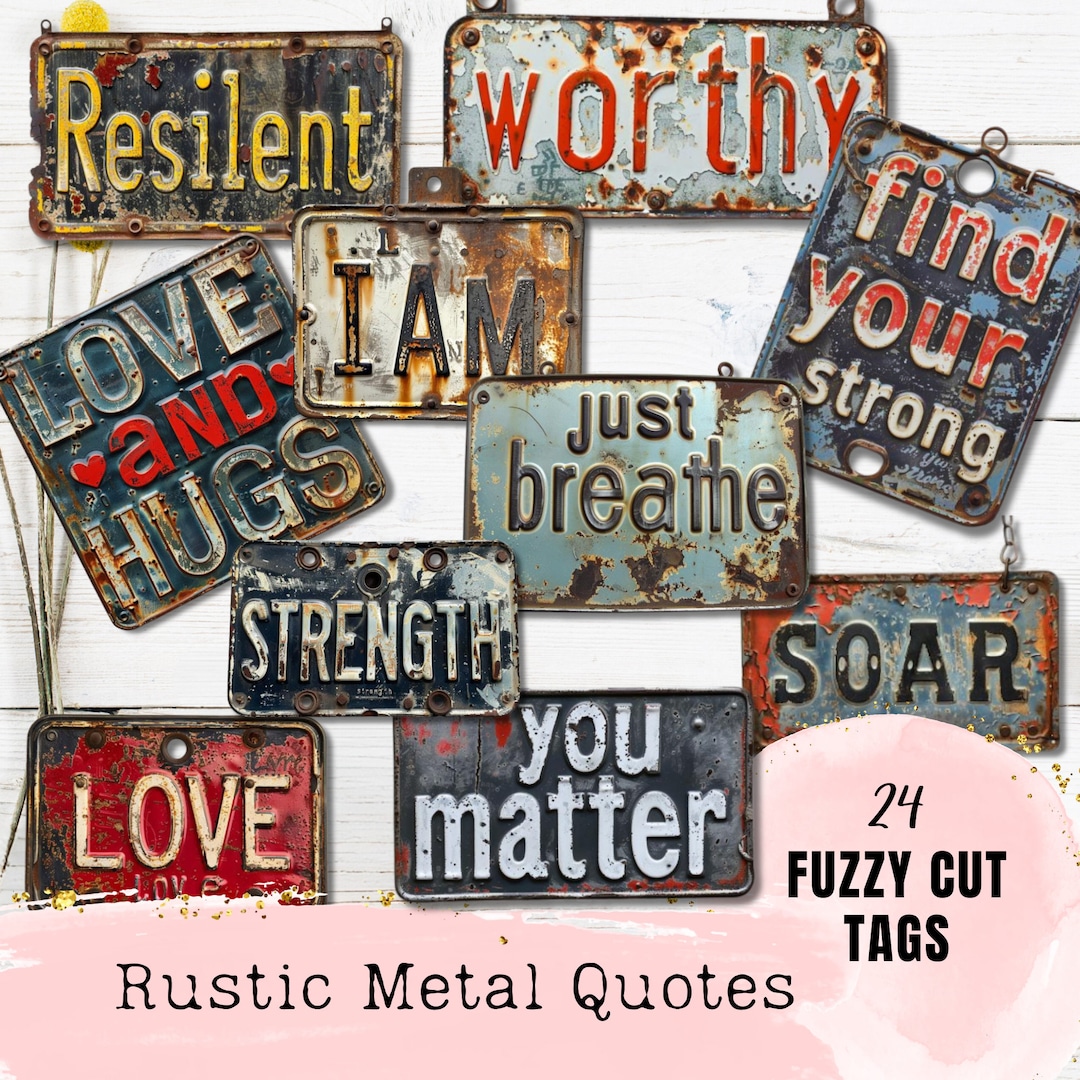 Inspirational Industrial Quotes / Grunge Steampunk / Fussy Cut License ...