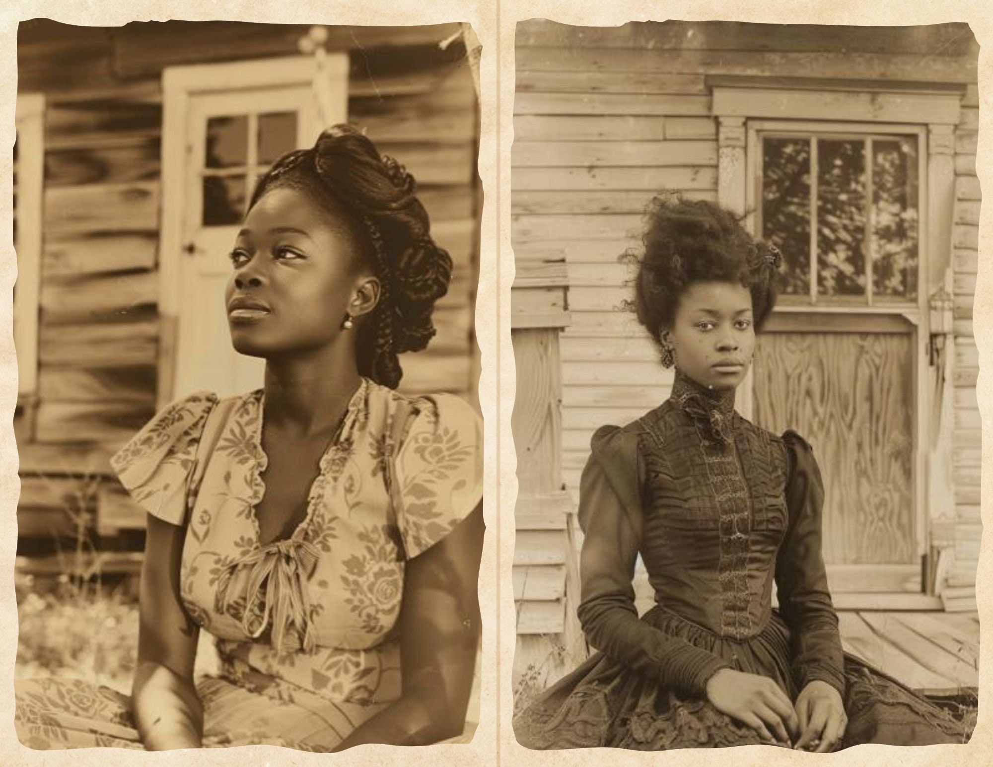 Beautiful Sepia Photos of A Black Woman Junk Journal Kit Ephemera ...