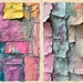 Chippy Distressed Vintage Pastel Paper Half Paper Collage Junk Journal ...
