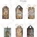 Industrial Grunge Steampunk Tags / Fussy Cut Number Tags / Ephemera ...