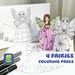 Fairy Paper Doll 3D Coloring Template | DIY Kid Activity Kit - Etsy UK