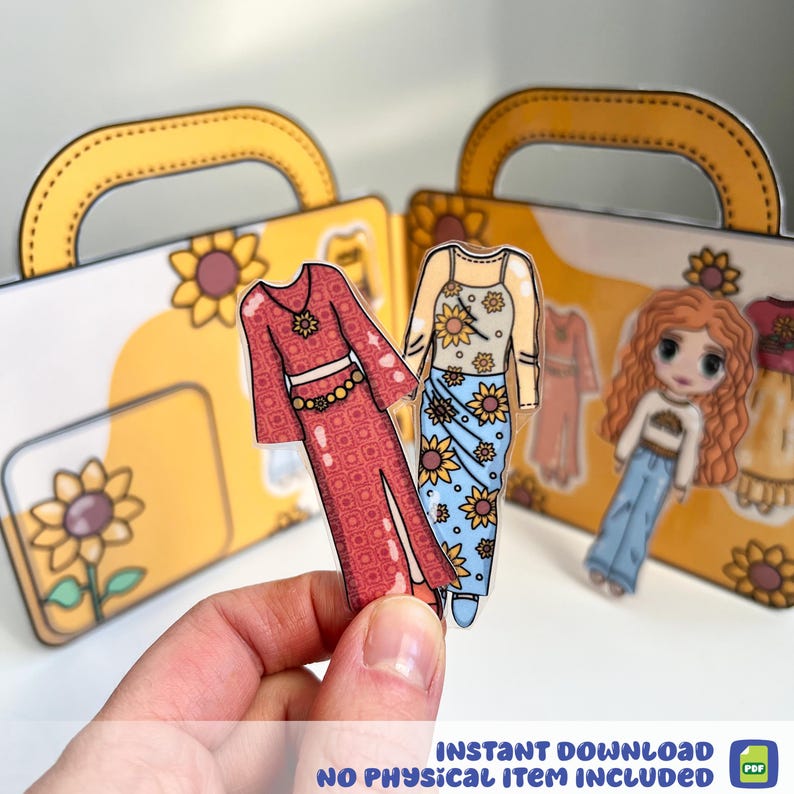 Printable Paperdoll Sunflower | DIY Paper Toys | Playful Printable ...