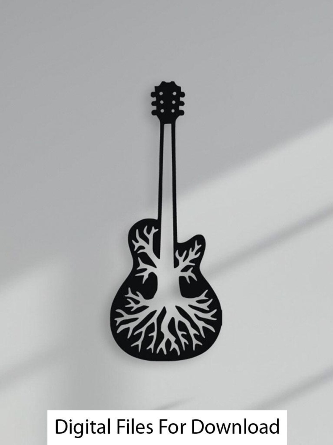Guitar Tree Wall Art Laser Cut File SVG DXF CNC Wood Metal Decor - Etsy