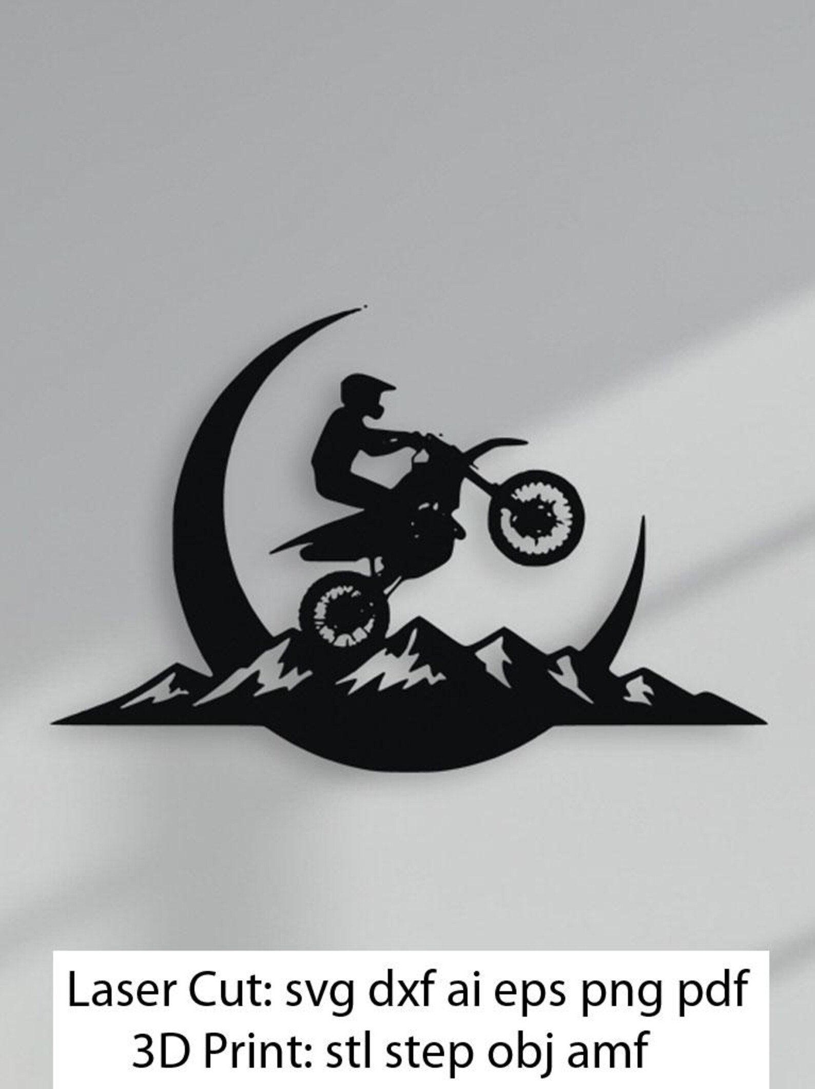Motorcycle Wall Art Laser Cut File for CNC Plasma and Laser Garage ...