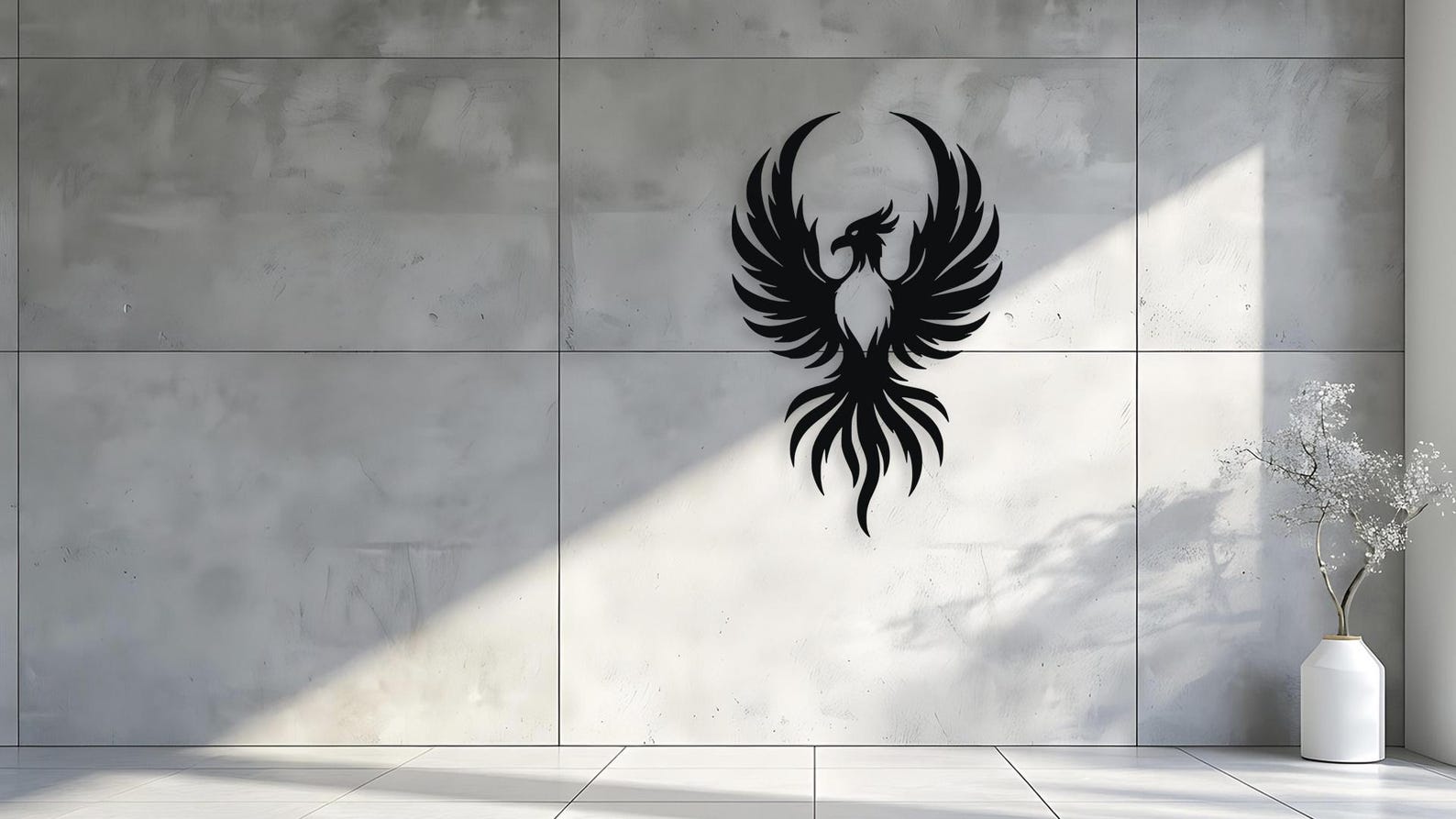 Phoenix Wall Decor Vector Laser Cut Template SVG Digital Download ...