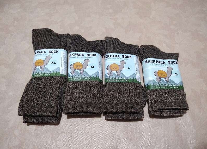 Alpaca Socks BACKPACA Crew Socks | Etsy