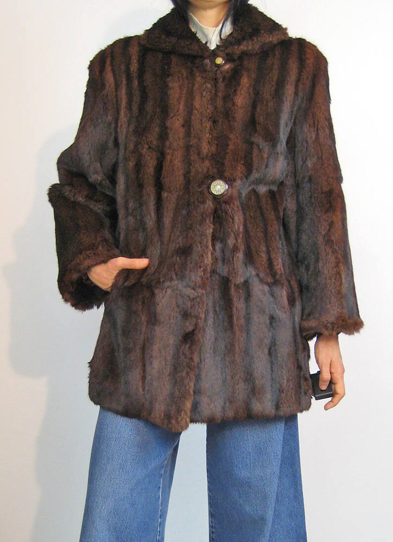 50s Mahogany Mink Fur Coat / Vintage 1950s 1960s Genuine Mink | Etsy