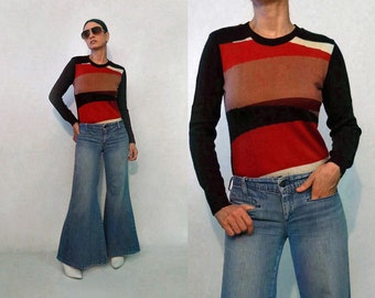 1970s Knit Sweater - Etsy