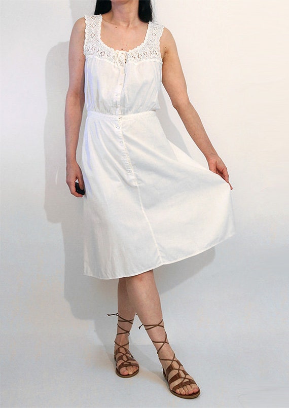 Antique Crochet Sun Dress / Vintage Antique Victorian… - Gem