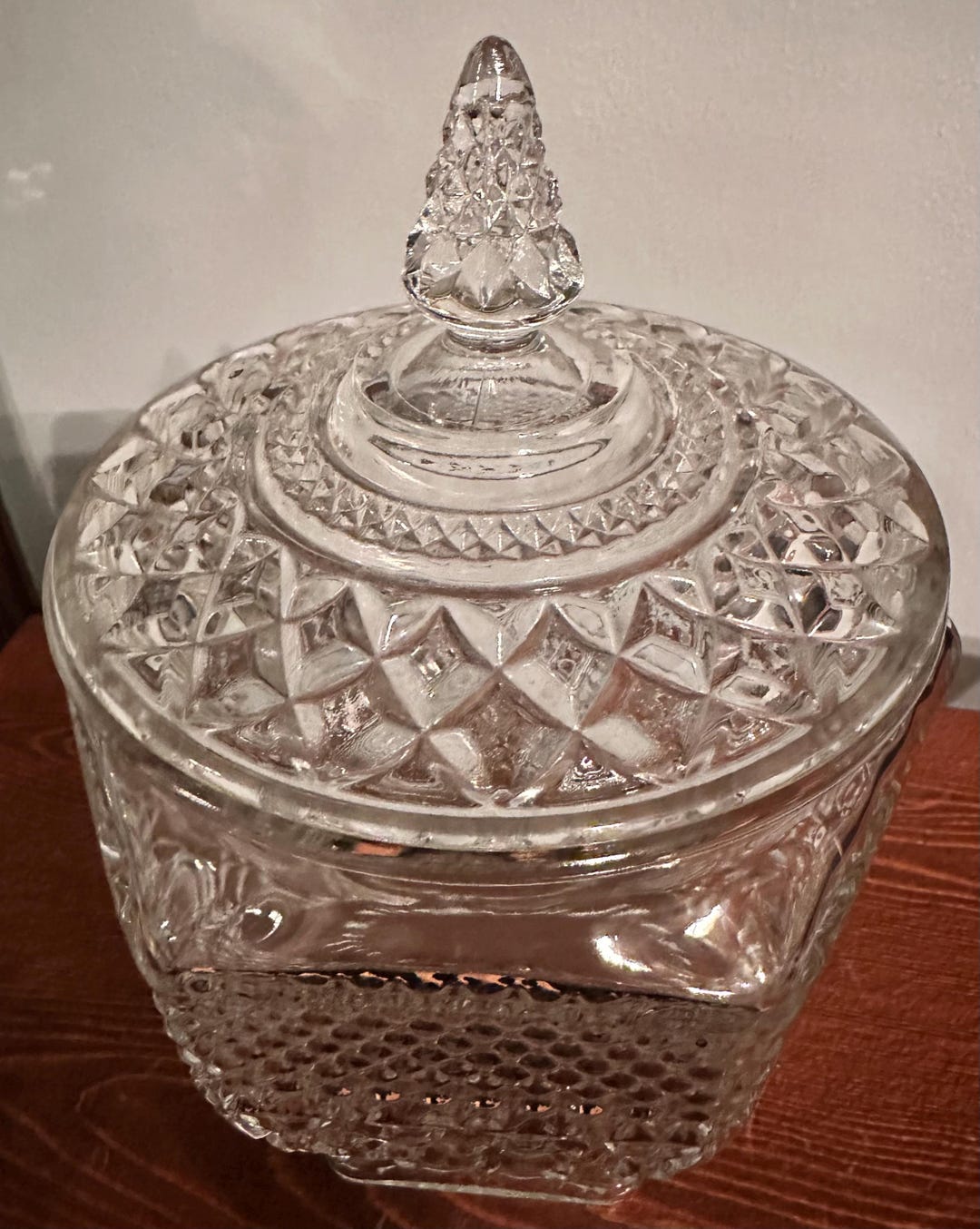 Large Glass Vintage Glass Container - Etsy
