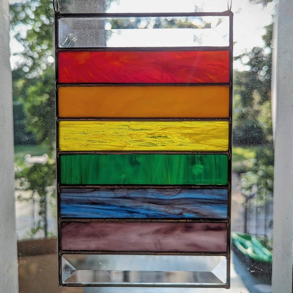 Gay Stained Glass Hanging - Etsy