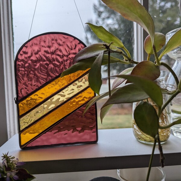 70s Stained Glass - Etsy