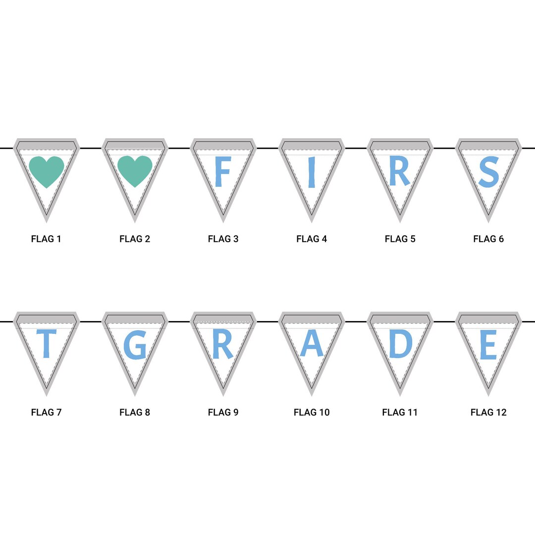 Fun First Grade Banner, Classroom Decor, Birthday Decoration, Kids ...