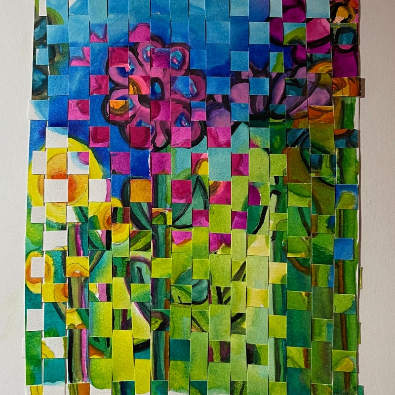 Woven Paper Art - Etsy