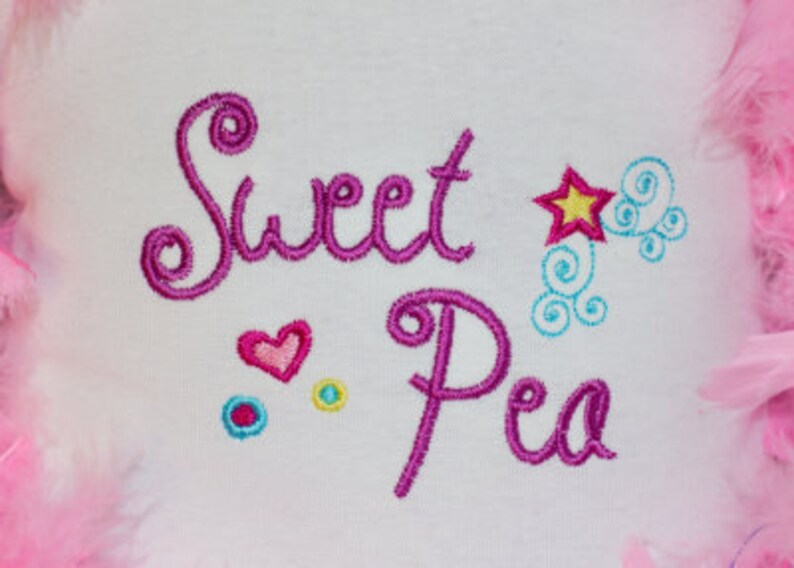Sweet Pea Monogram Font Alphabet Machine Embroidery Designs - Etsy