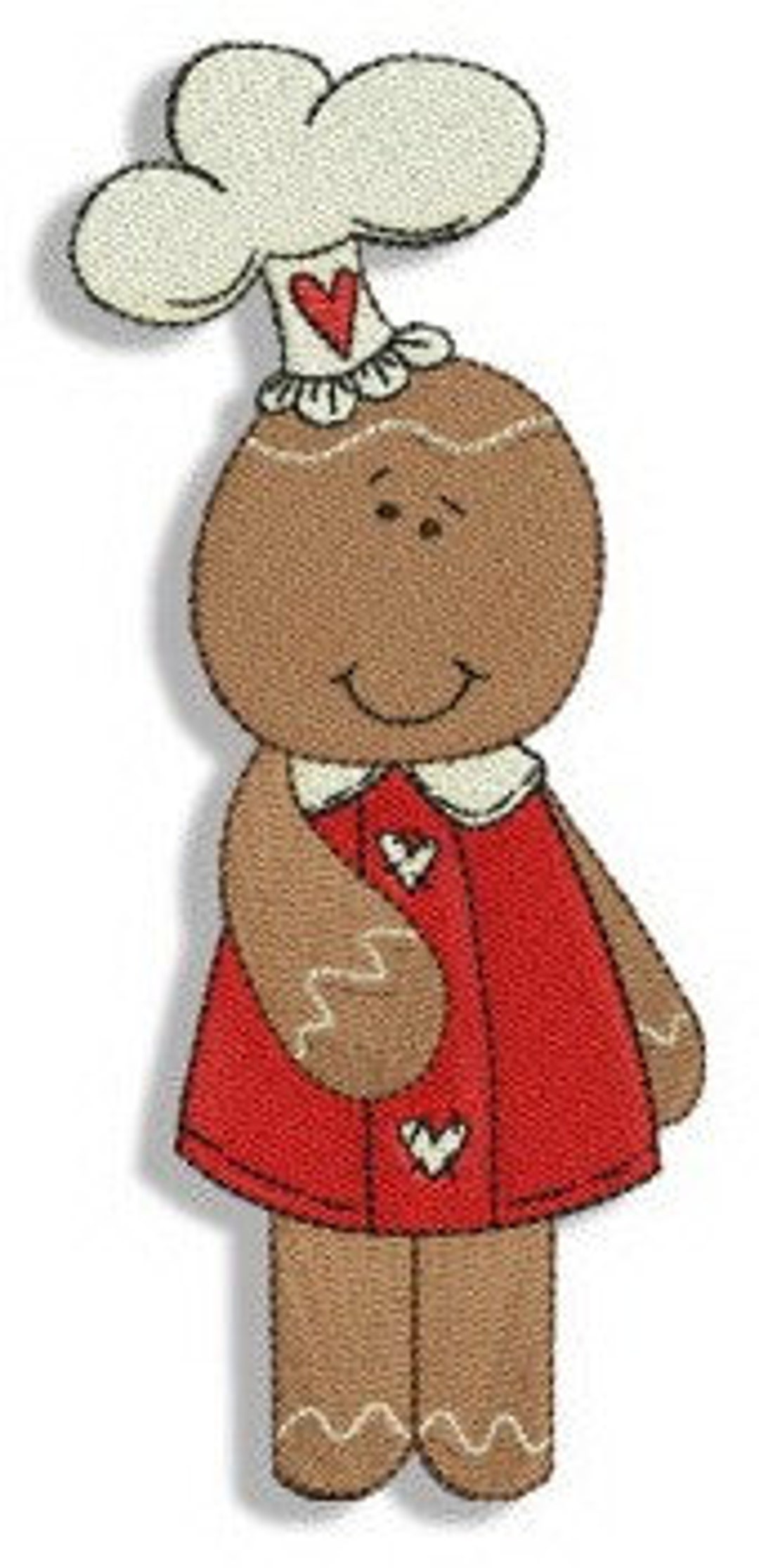 Sweet Gingerbread Boy Machine Embroidery Design 4x4 & 5x7 - Etsy