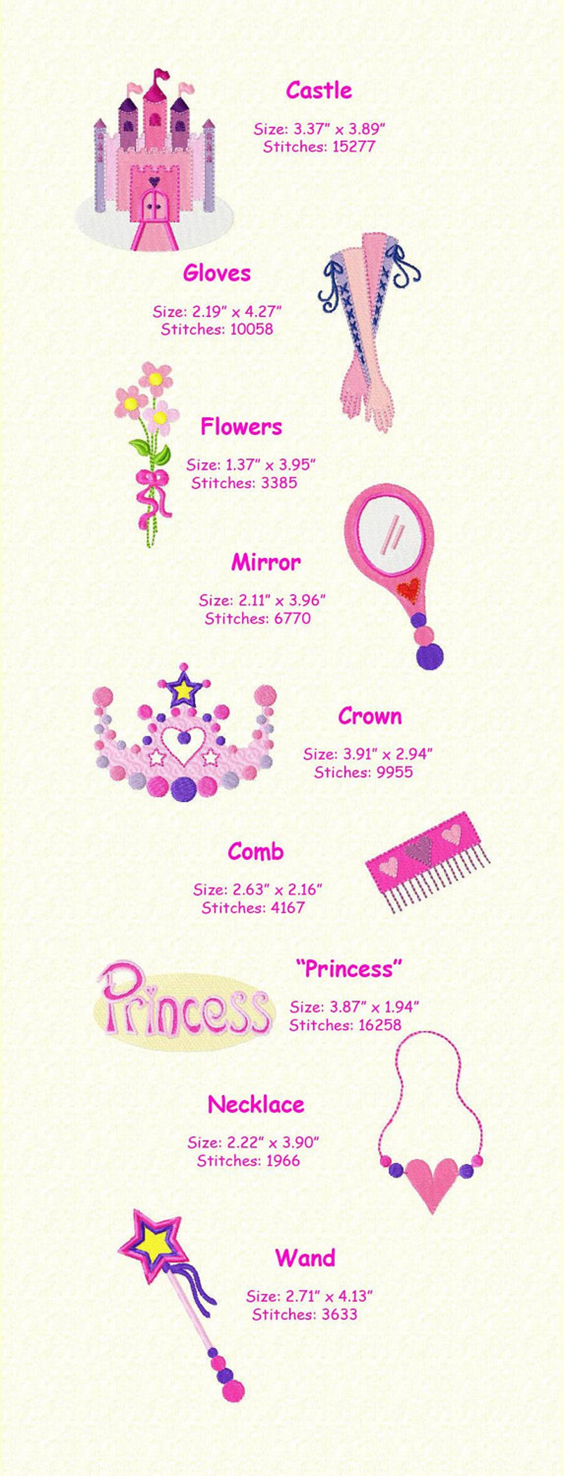 Girly Princess Monogram Font Alphabet Machine Embroidery Designs - Etsy