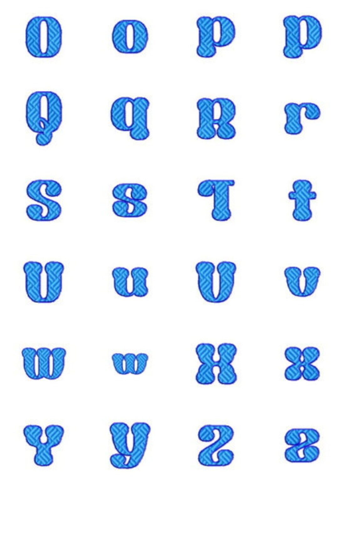 Retro Pop Applique Alphabet Machine Embroidery Designs 2 Sizes - Etsy