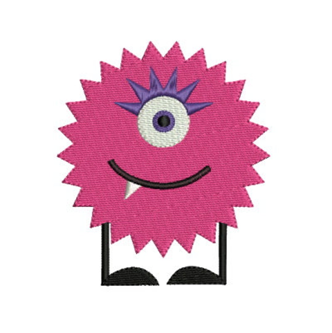 Cute Monster 9 Machine Embroidery Design 2 Sizes - Etsy