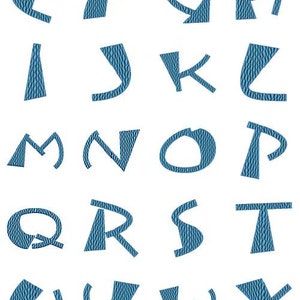All Boy Monogram Font Alphabet Machine Embroidery Designs - Etsy