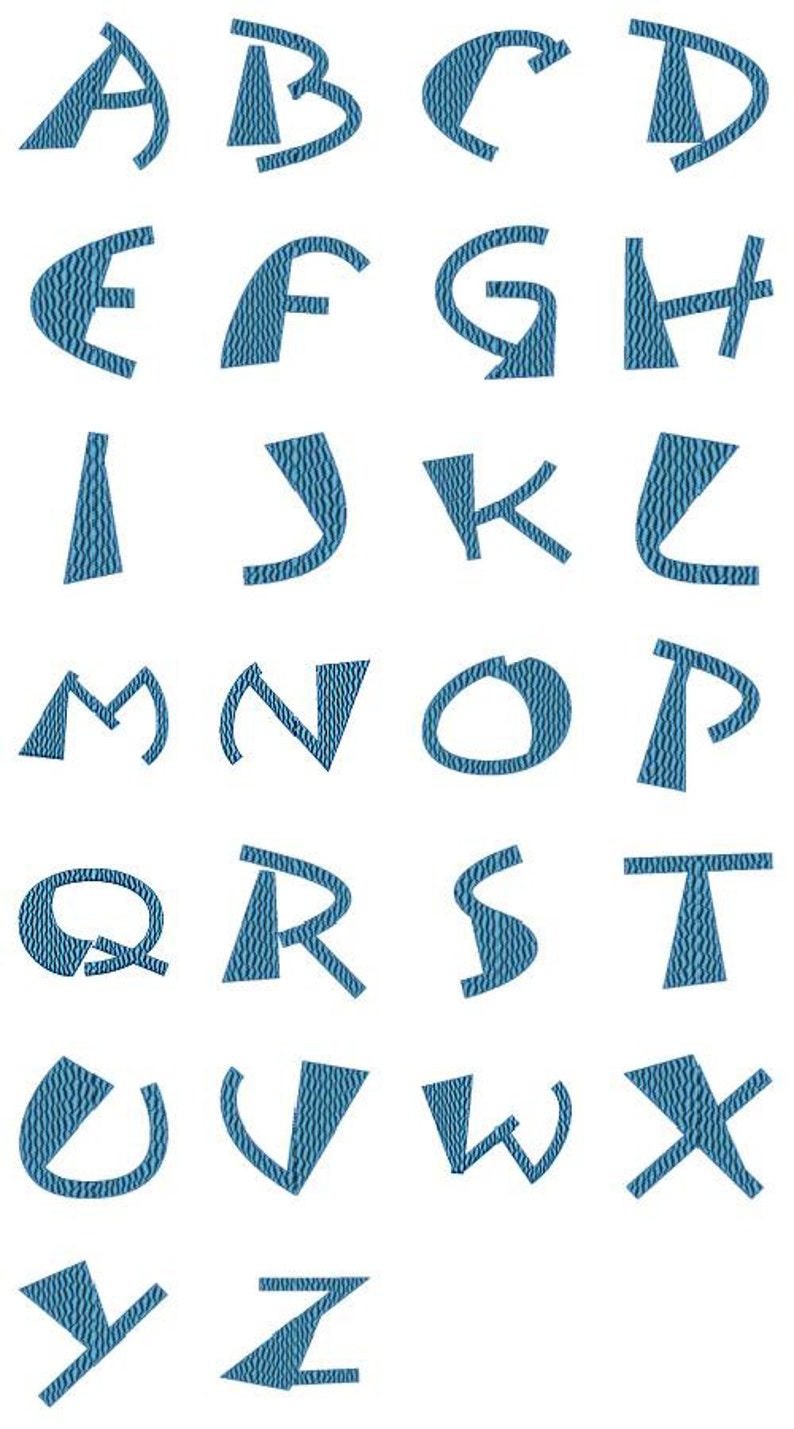 All Boy Monogram Font Alphabet Machine Embroidery Designs - Etsy