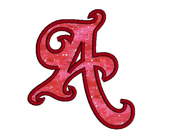 Divine Applique Alphabet Machine Embroidery Designs 2 Sizes 4x4 and 5x7 ...