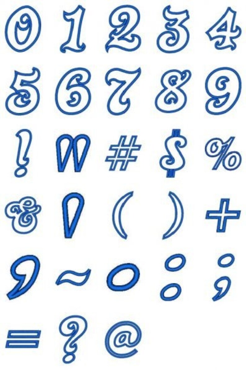 Divine Applique Alphabet Machine Embroidery Designs 2 Sizes - Etsy