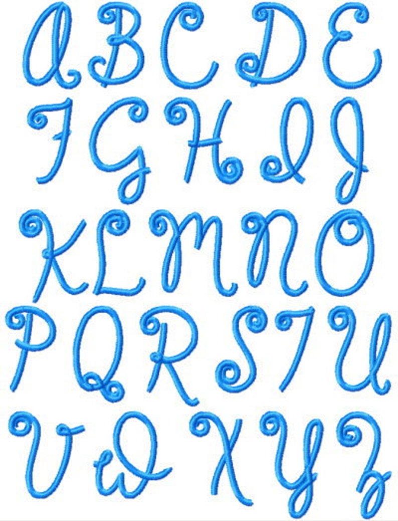 Sweet Pea Monogram Font Alphabet Machine Embroidery Designs - Etsy