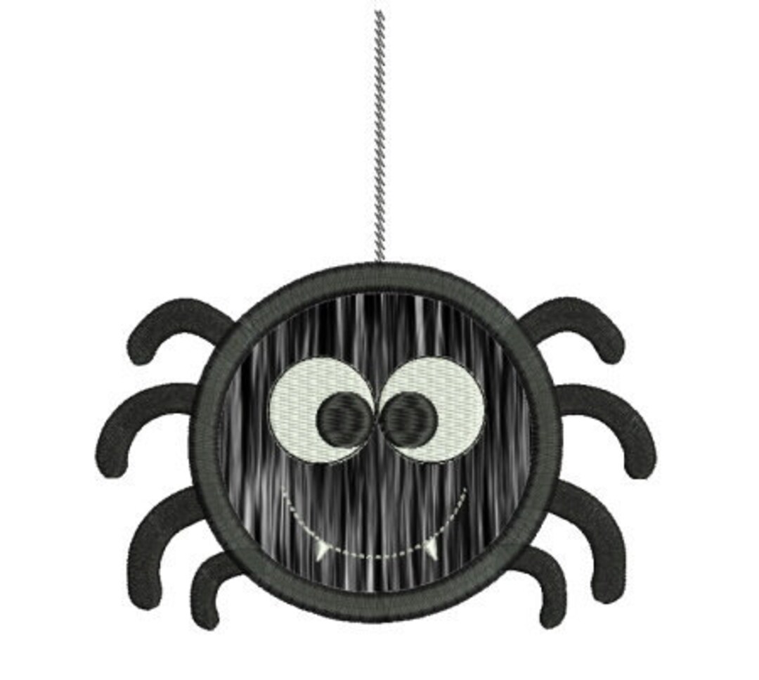 Cute Spider Applique Machine Embroidery Design - Etsy