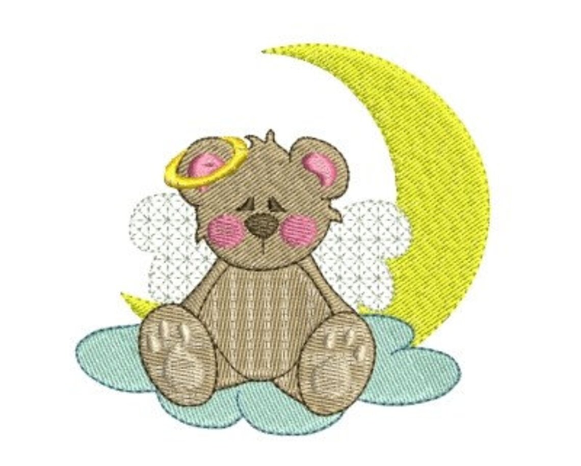 Angel Bears Machine Embroidery Designs - Etsy