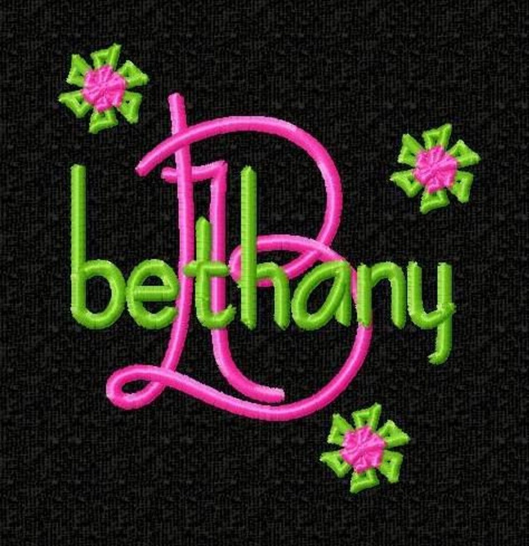 Bold Monogram Font Machine Embroidery Designs - Etsy